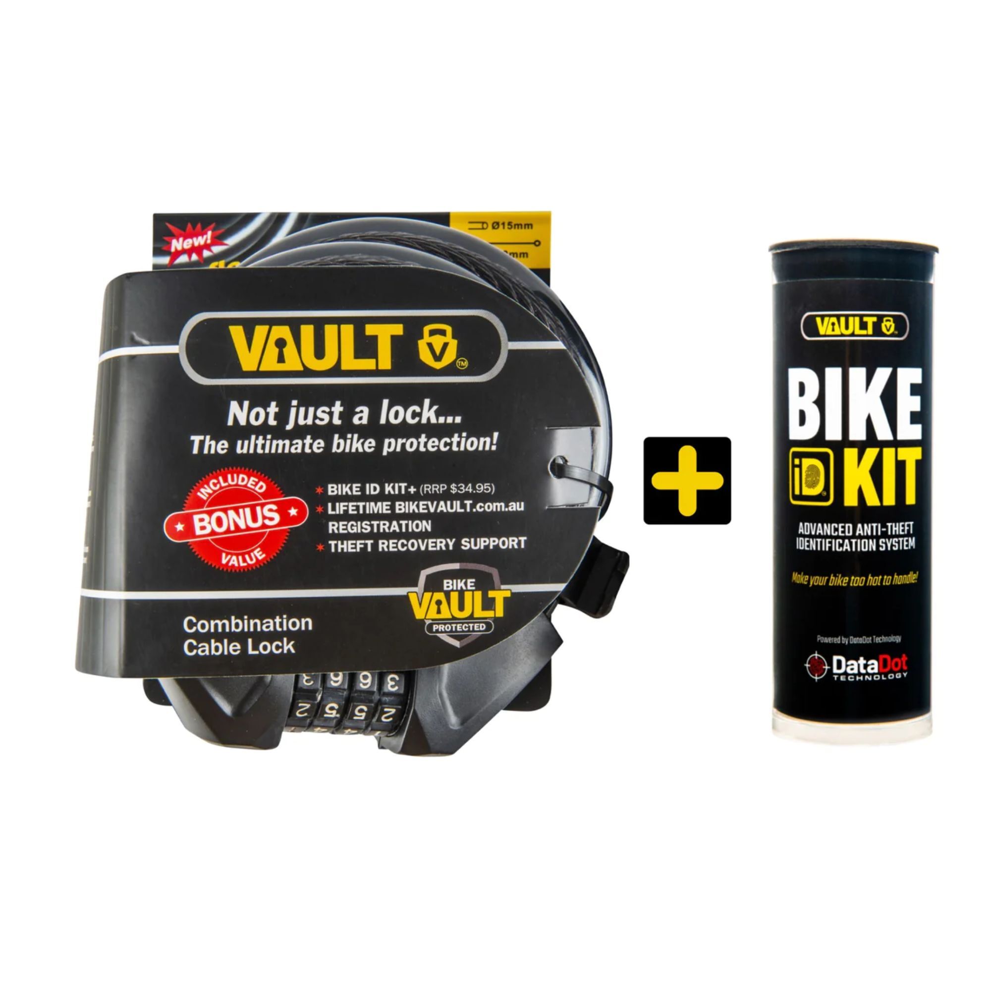 Vault Combination Cable Lock & Bike ID Kit | Alpine Sports Jindabyne ...